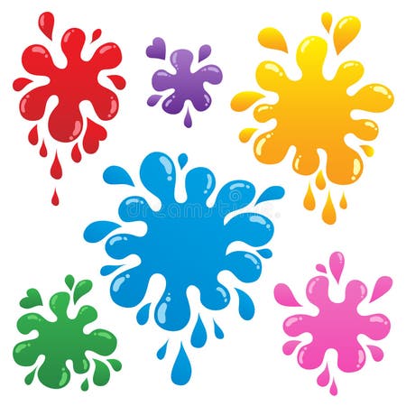 Colorful Ink Blots Collection 1 Stock Vector - Illustration of ...