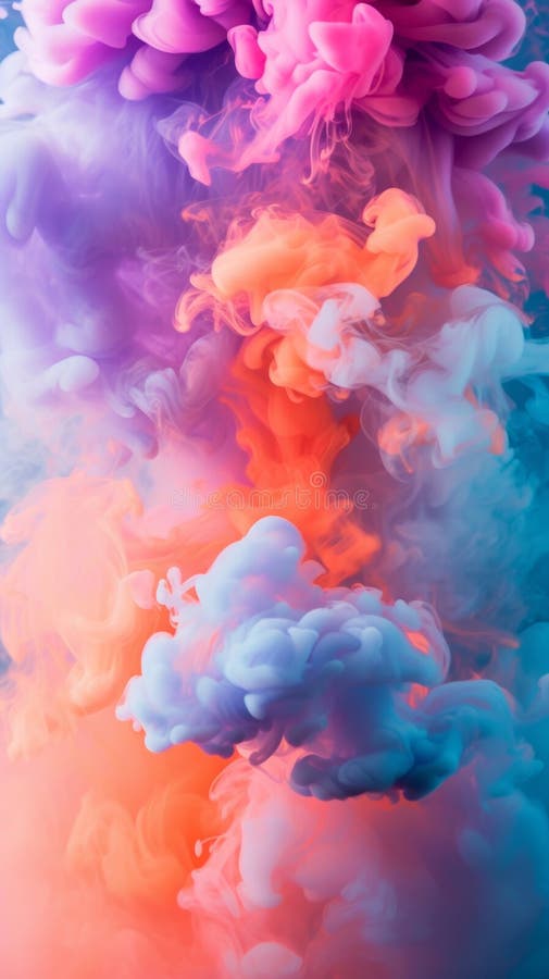 Colorful Ink Cloud in Water Stock Image - Image of bright, creative ...