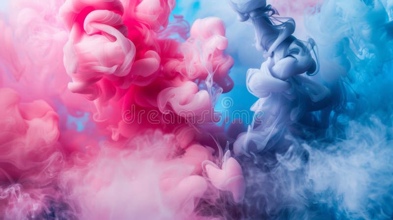 Colorful Ink Clouds Underwater Stock Photo - Image of shapes ...