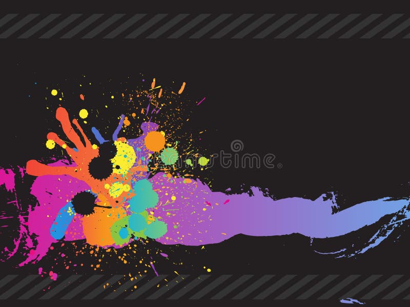 Colorful ink splash stock vector. Illustration of conceptual - 8311269