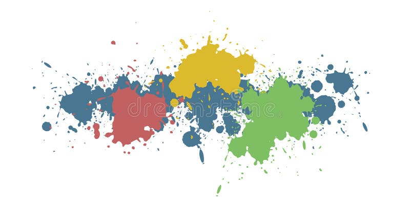 Colorful ink stains design stock vector. Illustration of element ...