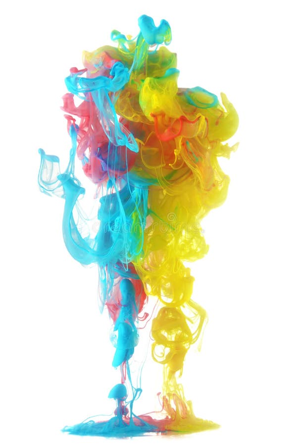 Colorful ink in water stock photo. Image of drip, light - 38968870