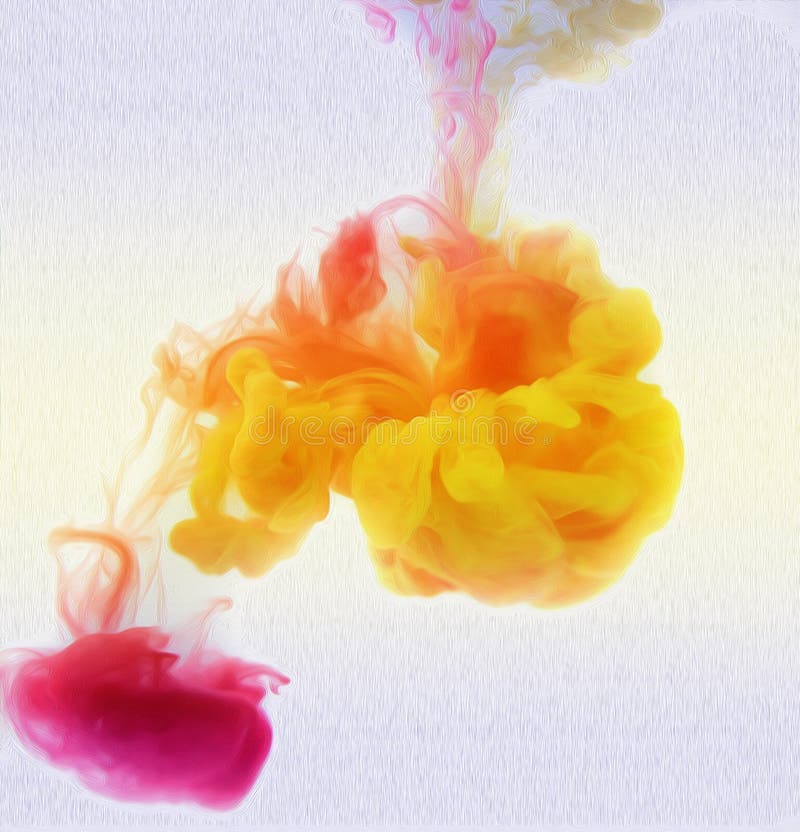 Colorful Ink in Water. Abstract Background. Smoke Color Stock Image ...
