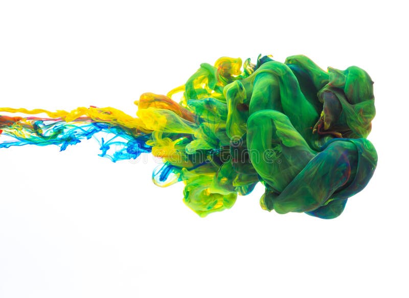 Colorful ink in water stock photo. Image of drip, light - 38968870
