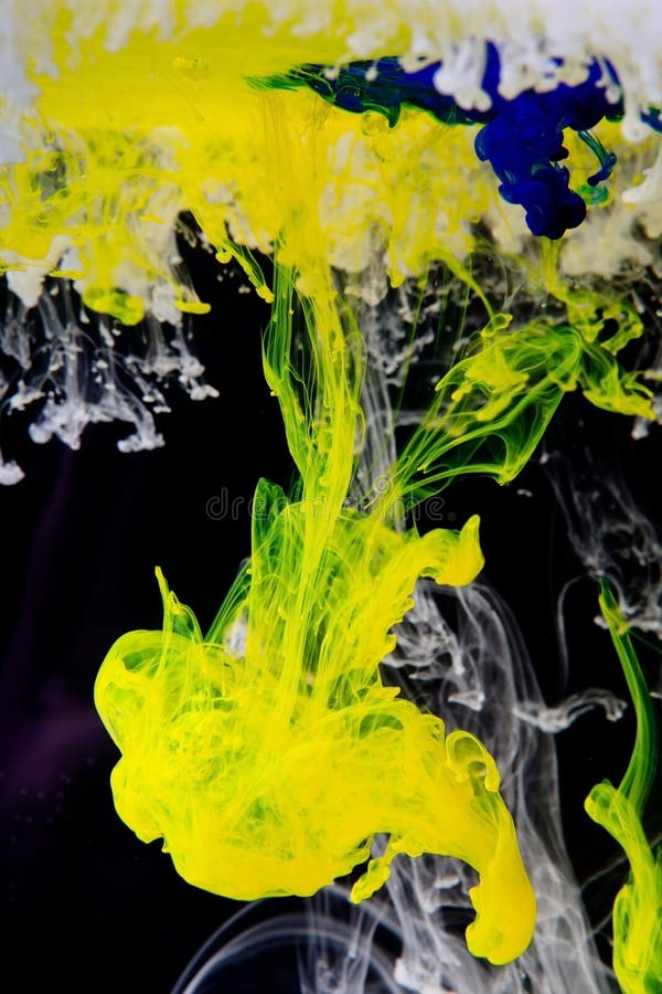 Ink diffusion in the water stock photo. Image of colors - 2915386