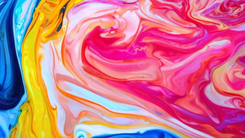 Colorful Inks Mixing Together Creating Unique Abstract Shapes and ...