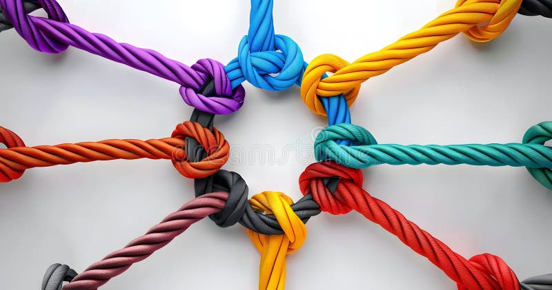 Interconnected Ropes Stock Illustrations – 184 Interconnected Ropes ...