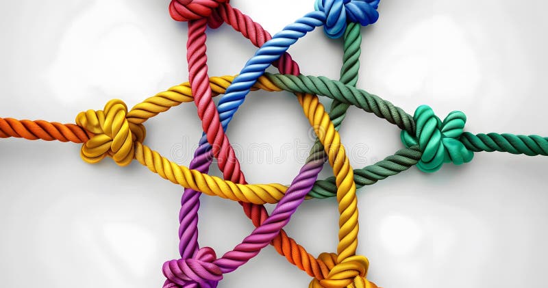 Interconnected Ropes Stock Illustrations – 184 Interconnected Ropes ...