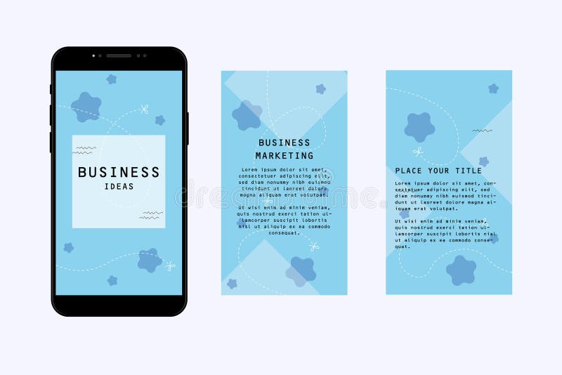 Colorful Interface Design for Mobile Device Program Stock Vector ...