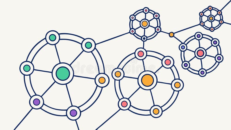 Colorful Interlocking Gears Stock Illustrations – 371 Colorful ...