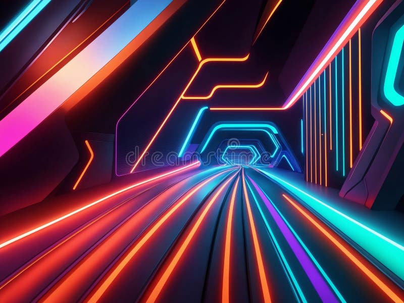 Colorful Internet Connection, Generative AI Illustration Stock ...