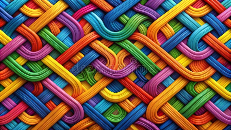 Colorful Intertwined Icons a Visual Celebration of Unity Diversity and ...