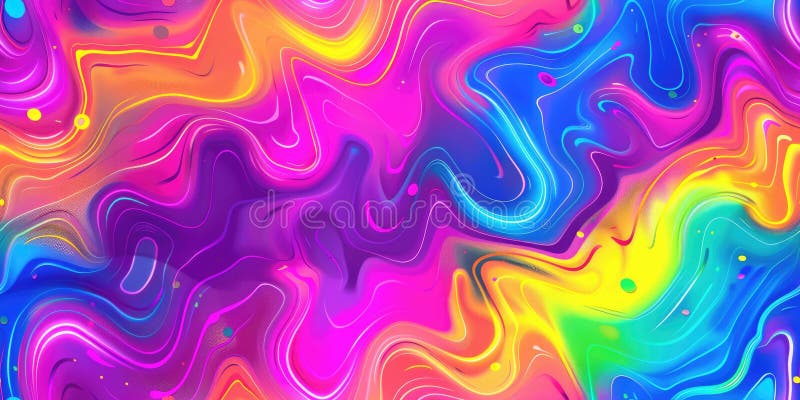 Colorful Intertwined Strands Forming a Complex Pattern. Digital Artwork ...