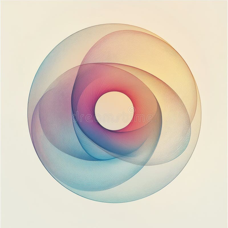 Colorful Circles Form Gradient Pattern Abstract Design Elements Stock ...