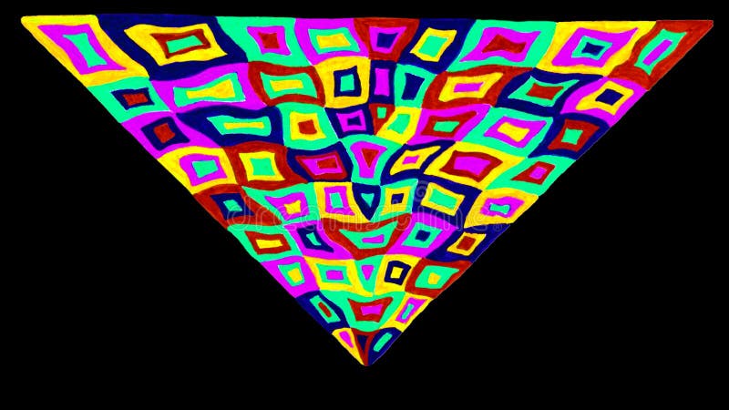 Colorful inverted triangle stock photo. Image of conceptual - 102297274