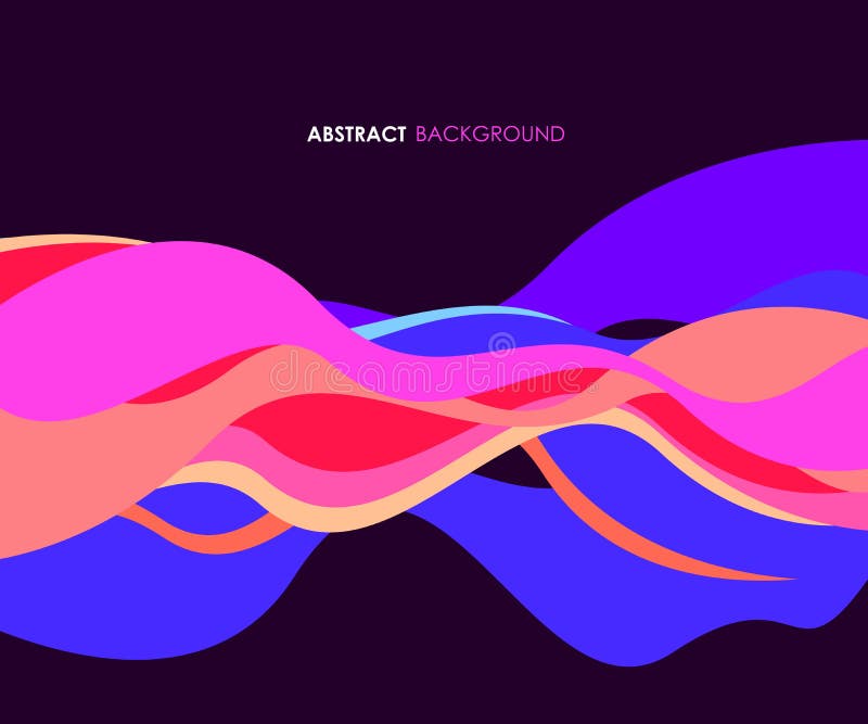 Colorful Irregular Shapes Make Up the Abstract Background Stock Vector ...