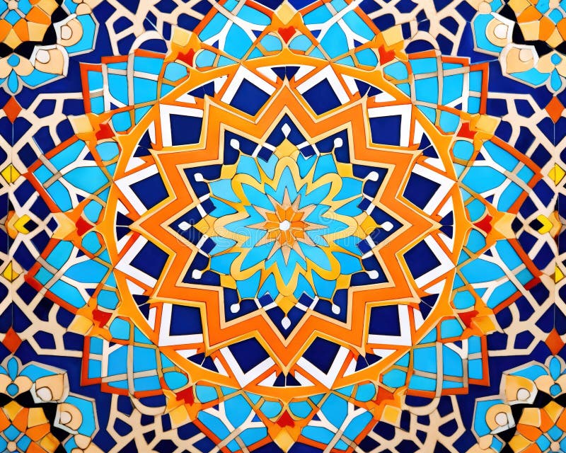 Colorful Islamic Lantern Copy Space Watercolor Oil Painting Background ...