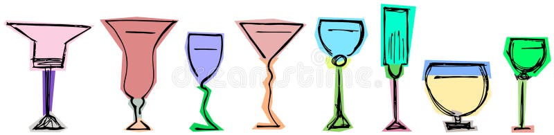 Stylized glasses isolated stock illustration. Illustration of stylized ...