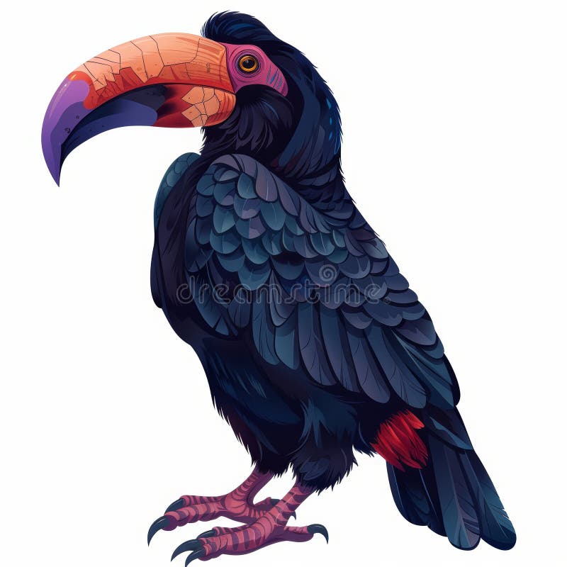 Colorful Isometric Bird Illustration on White Background Generative AI ...