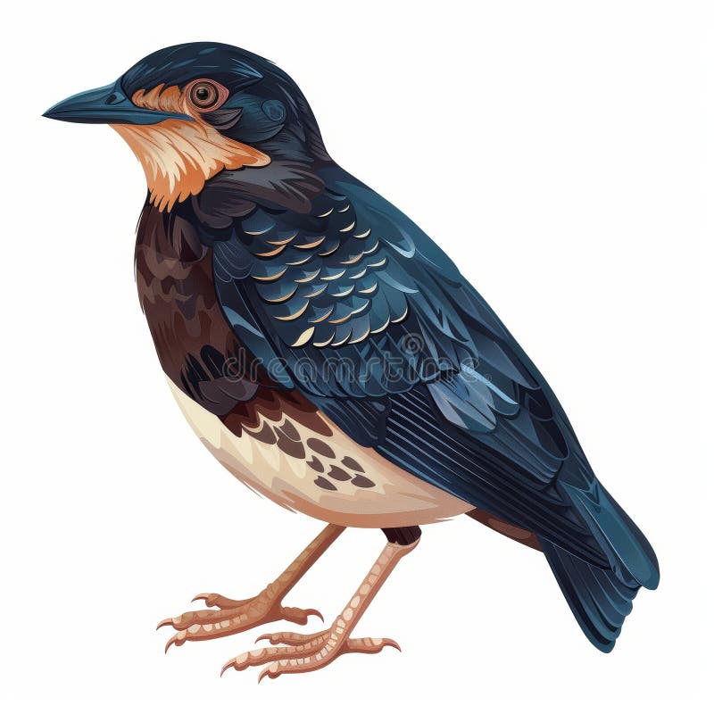 Colorful Isometric Bird Illustration on White Background Generative AI ...