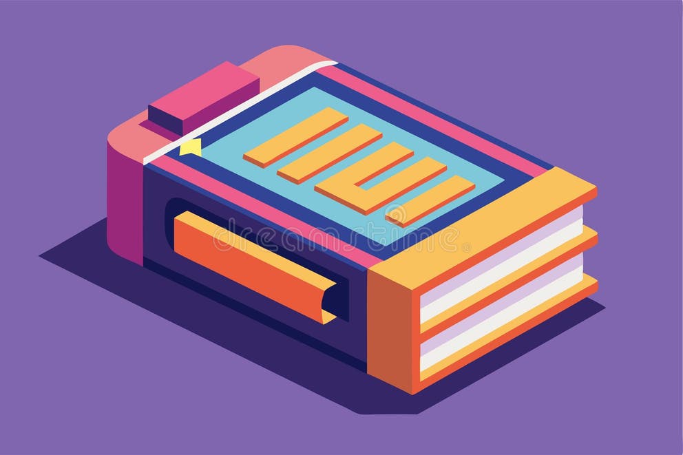 A Colorful Isometric Dictionary Design Featuring Interactive Customizable Elements and a Bold ...