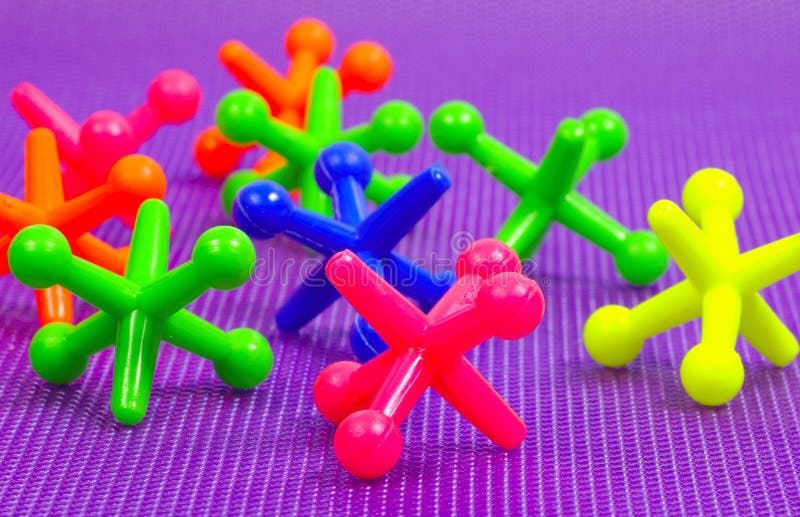 Colorful Toy Jacks stock photo. Image of shine, mirror - 27108188