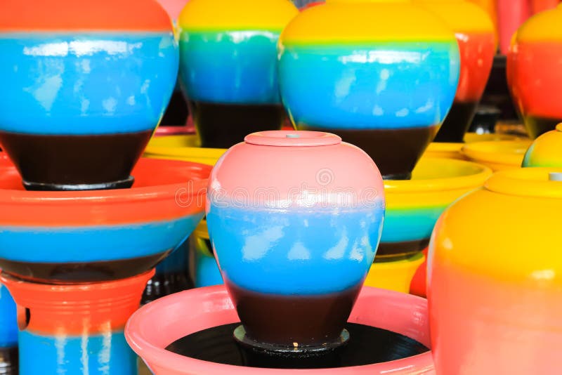 Colorful jars stock image. Image of ancient, decorative - 39572755