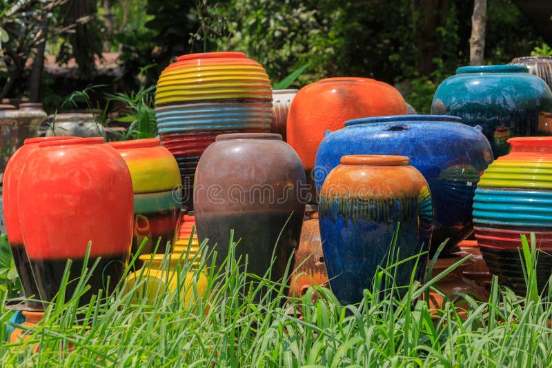 Colorful jars stock image. Image of food, sweet, airtight - 8819509