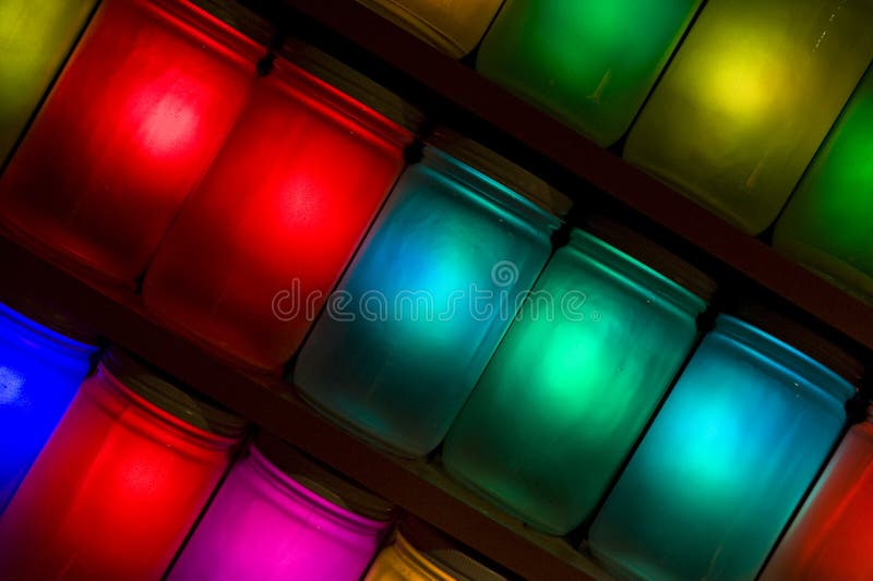 Colorful jars stock image. Image of food, sweet, airtight - 8819509