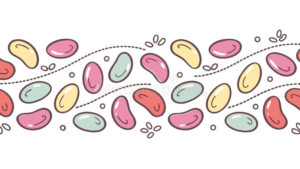 Beans Candy Pattern Stock Illustrations – 2,198 Beans Candy Pattern ...