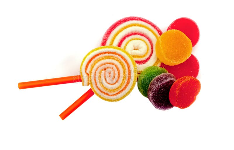 Colorful jelly candies. stock photo. Image of round, food - 25750536