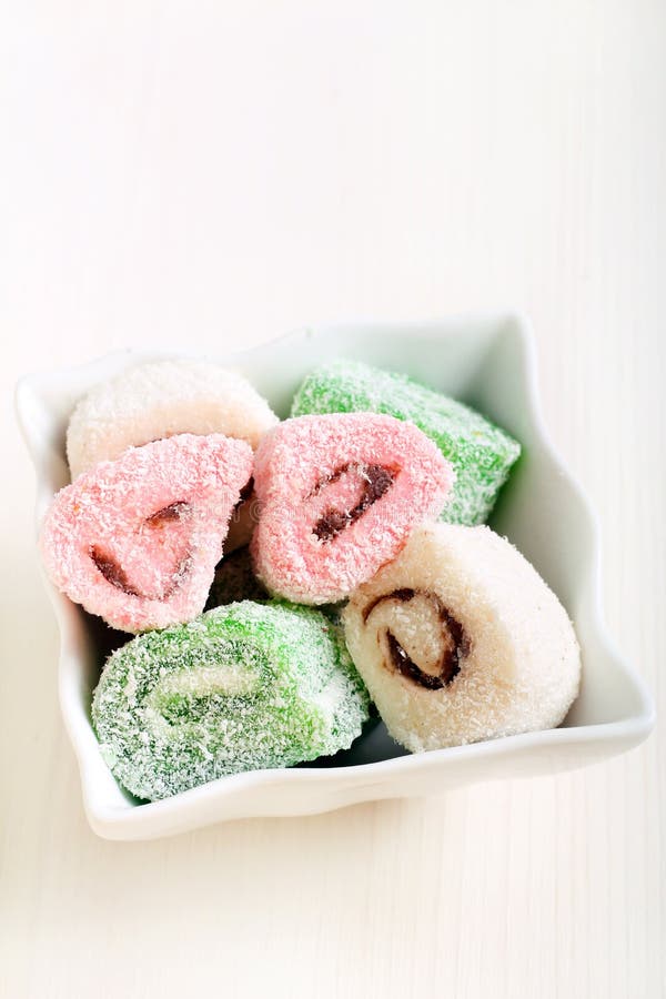 Colorful Jelly - Like Sweet Rolls Stock Photo - Image of green ...