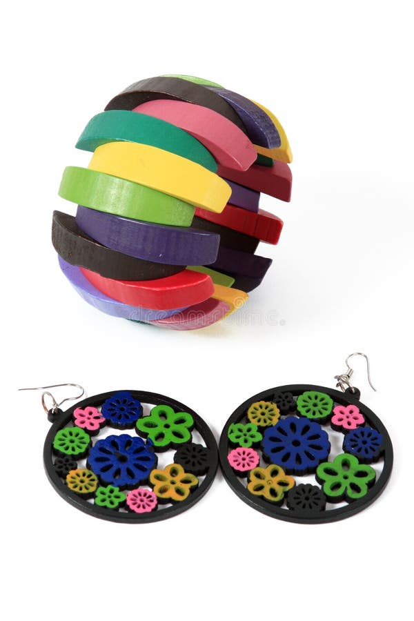 Colorful Jewelry Patterned in Heart Shapes Stock Image - Image of color ...