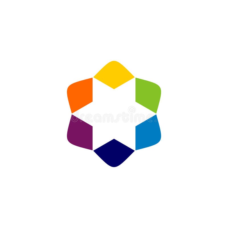 Colorful Jewish Star Logo Template Illustration Design. Vector EPS 10 ...