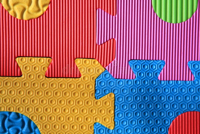 Colorful Jigsaw Foam Texture Stock Photo - Image of colorful, isolated ...