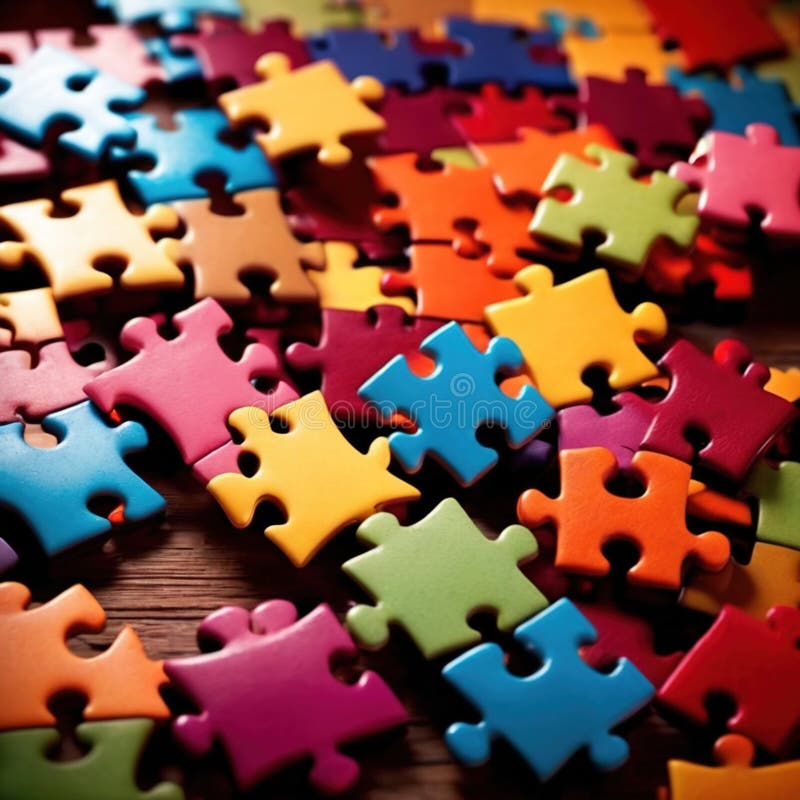Colorful Jigsaw Pieces, Puzzle Strategy for Matching Business ...