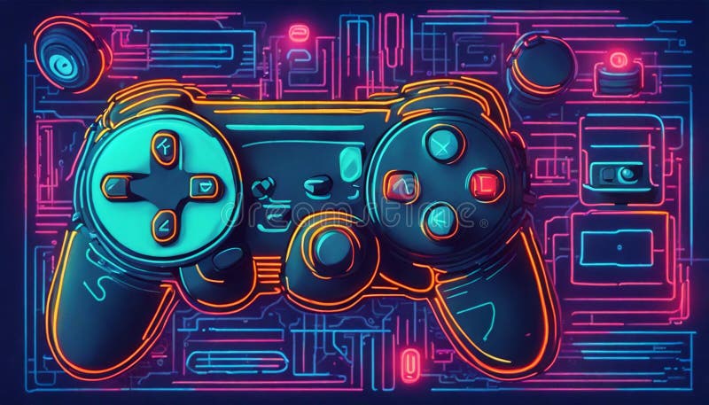 Colorful Joystick Image HD Background Stock Image - Image of background ...