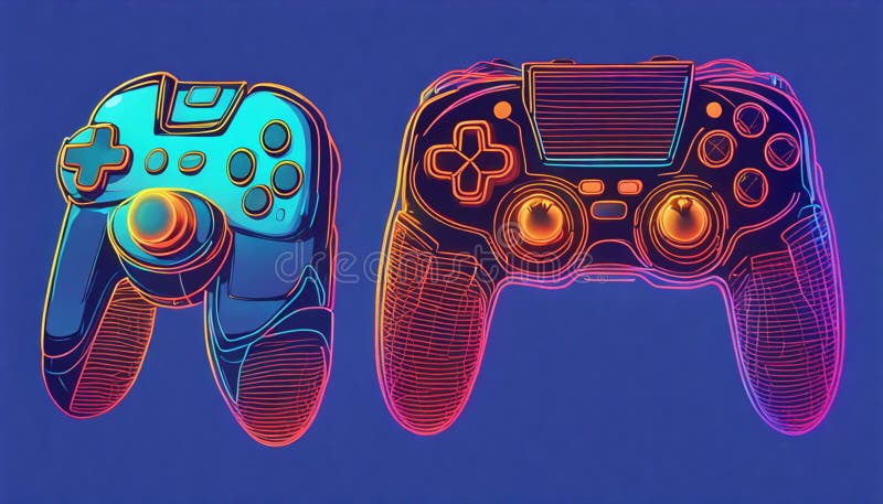 Colorful Joystick Image HD Background Stock Photo - Image of play ...