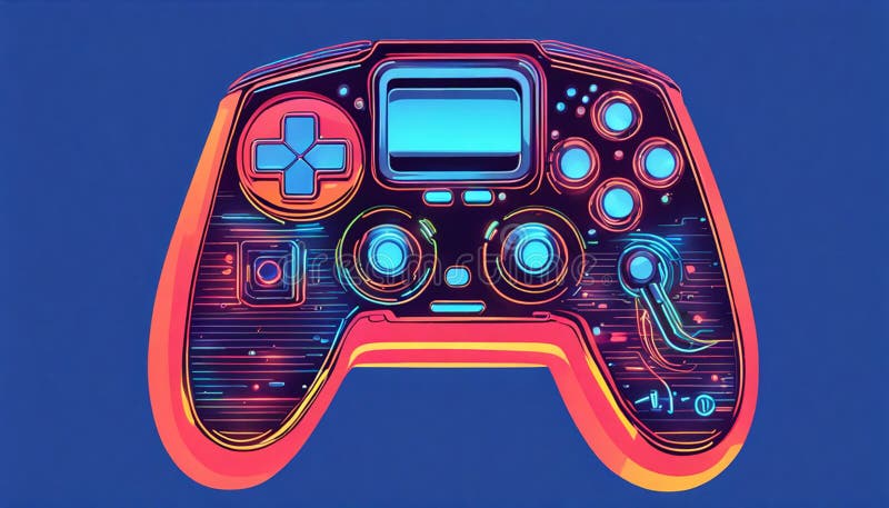 Colorful Joystick Image HD Background Stock Image - Image of gamer ...