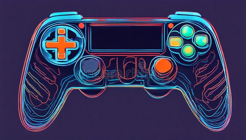 Colorful Joystick Image HD Background Stock Photo - Image of symbol ...