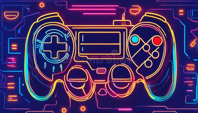 Colorful Joystick Image HD Background Stock Photo - Image of gaming ...