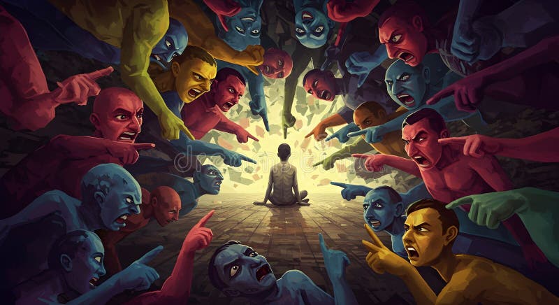 Accusing Crowd Stock Illustrations – 11 Accusing Crowd Stock ...