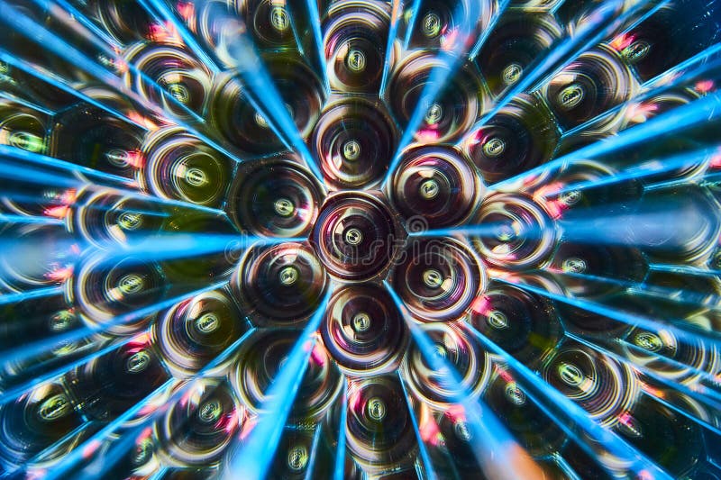 Colorful Kaleidoscope Lens Pattern - Abstract Glass Reflections Stock ...