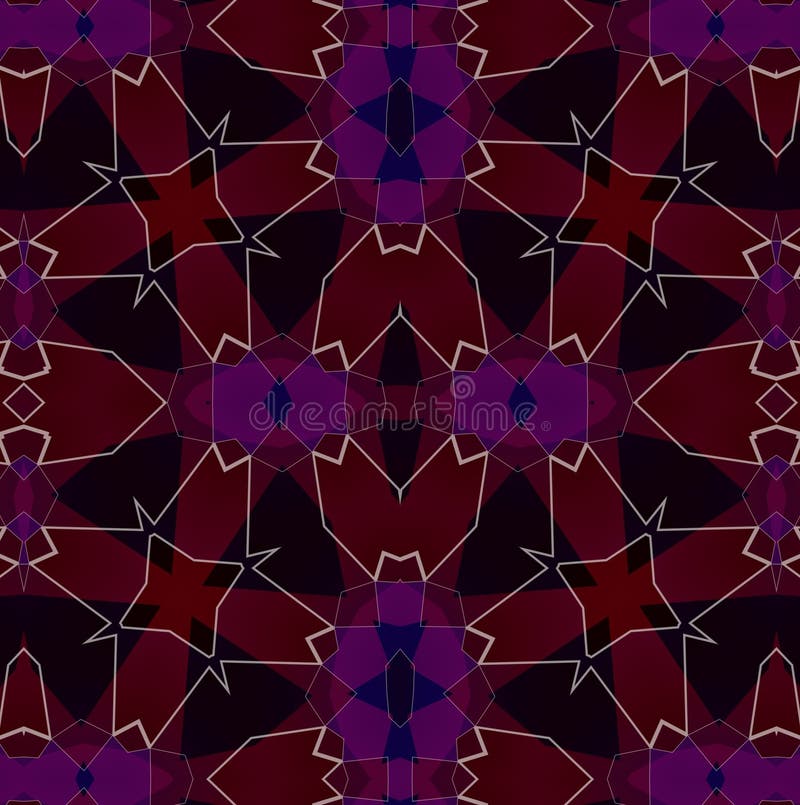 Colorful Kaleidoscope Pattern, Abstract Design Stock Illustration ...