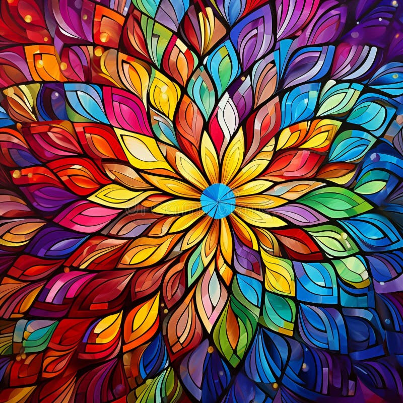 Colorful Kaleidoscope: a Whimsical Array of Color Swatches Stock Image ...