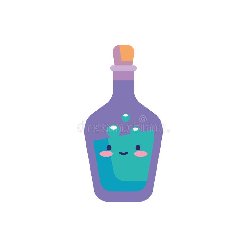 Cute Halloween Magic Potion Vector Stock Illustration - Illustration of ...