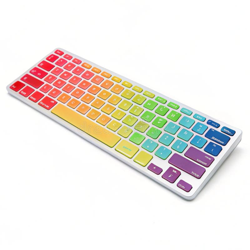 Colorful Keyboard Computer Pixel Art Stock Vector - Illustration of ...