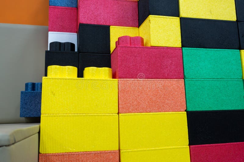 Colorful Kids EPP Foam Toy Blocks. Children Safe Toy Stock Photo ...