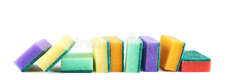 Kitchen Sponge Front and Back View Stock Photo - Image of cleaning ...