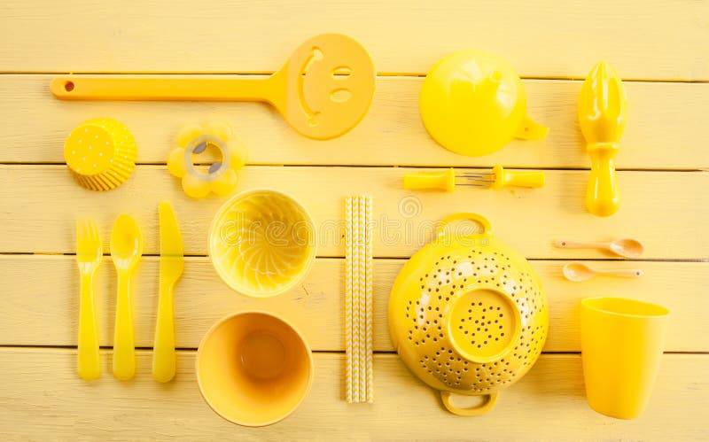 Colorful kitchen utensils stock photo. Image of spoon - 52730082